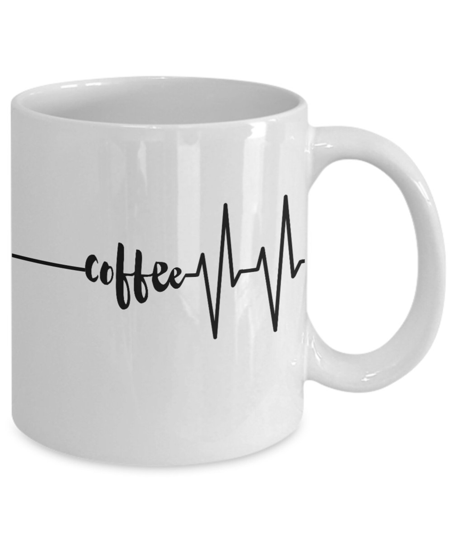 Ecg Ekg Design Coffee Heartbeat EGK Gift Cardiologist Gift - Etsy