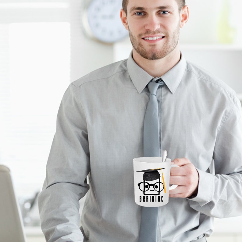 Genius Funny Graduation Brainiac PHD Graduation Gift Mug - Etsy