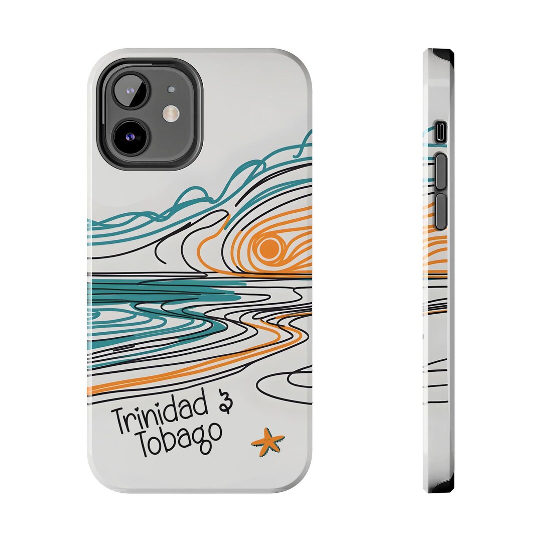 Stylish Trinidad and Tobago Art Cellphone Case, Unique Caribbean Phone ...