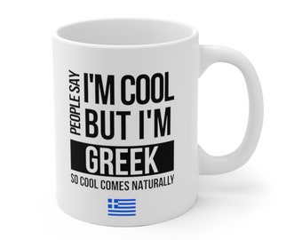 Im Not Yelling Im GREEK Mug Funny Greek Mug Greek Coffee Cup - Etsy