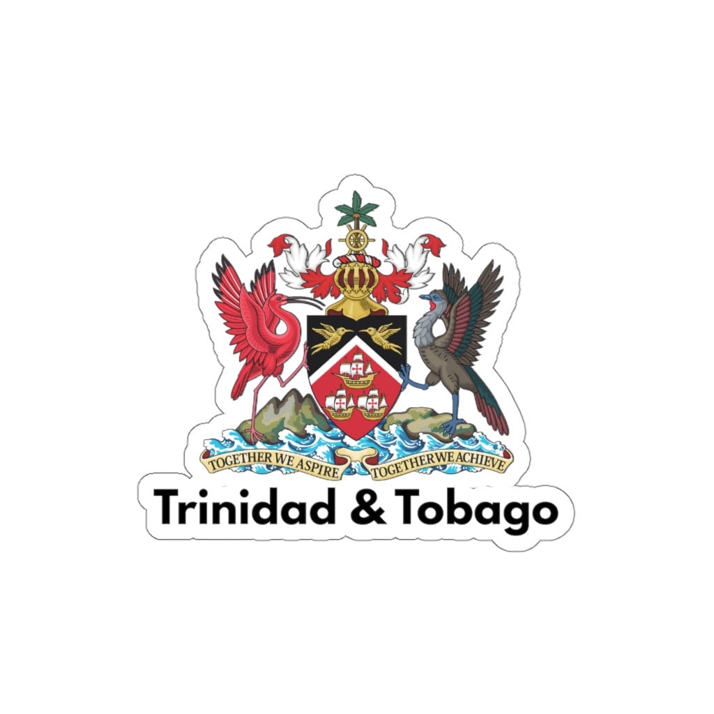 Trinidad and Tobago Coat of Arms Die-cut Stickers - Etsy