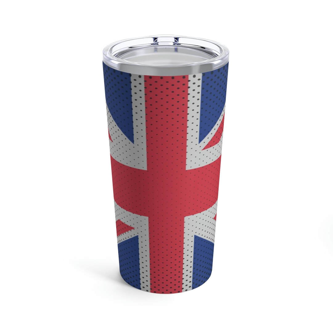 United Kingdom Flag Halftone Pattern 20 Oz Stainless Steel Tumbler - Etsy
