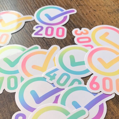 Milestone Achievement Century Ride Decal Stickers Rainbow - Etsy