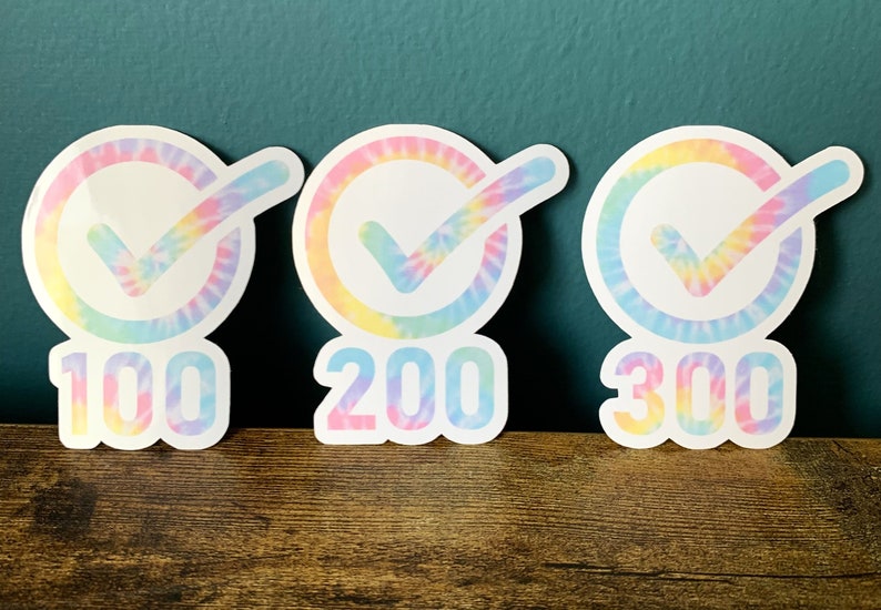 Peloton Milestone Achievement Decal Stickers Pastel Tie Dye - Etsy