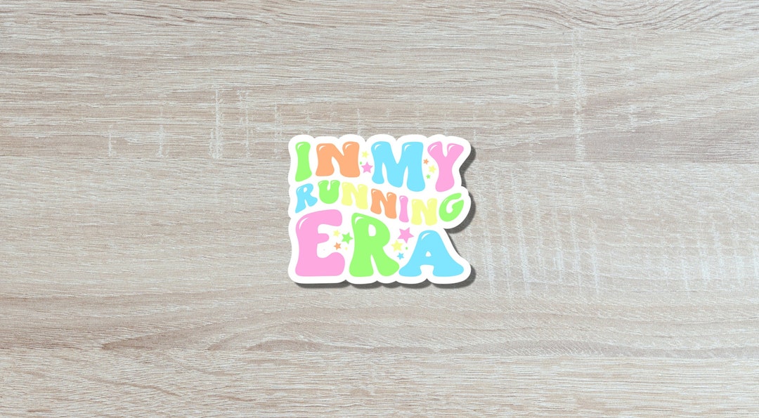 In My Running Era, Sticker, Decal - Etsy