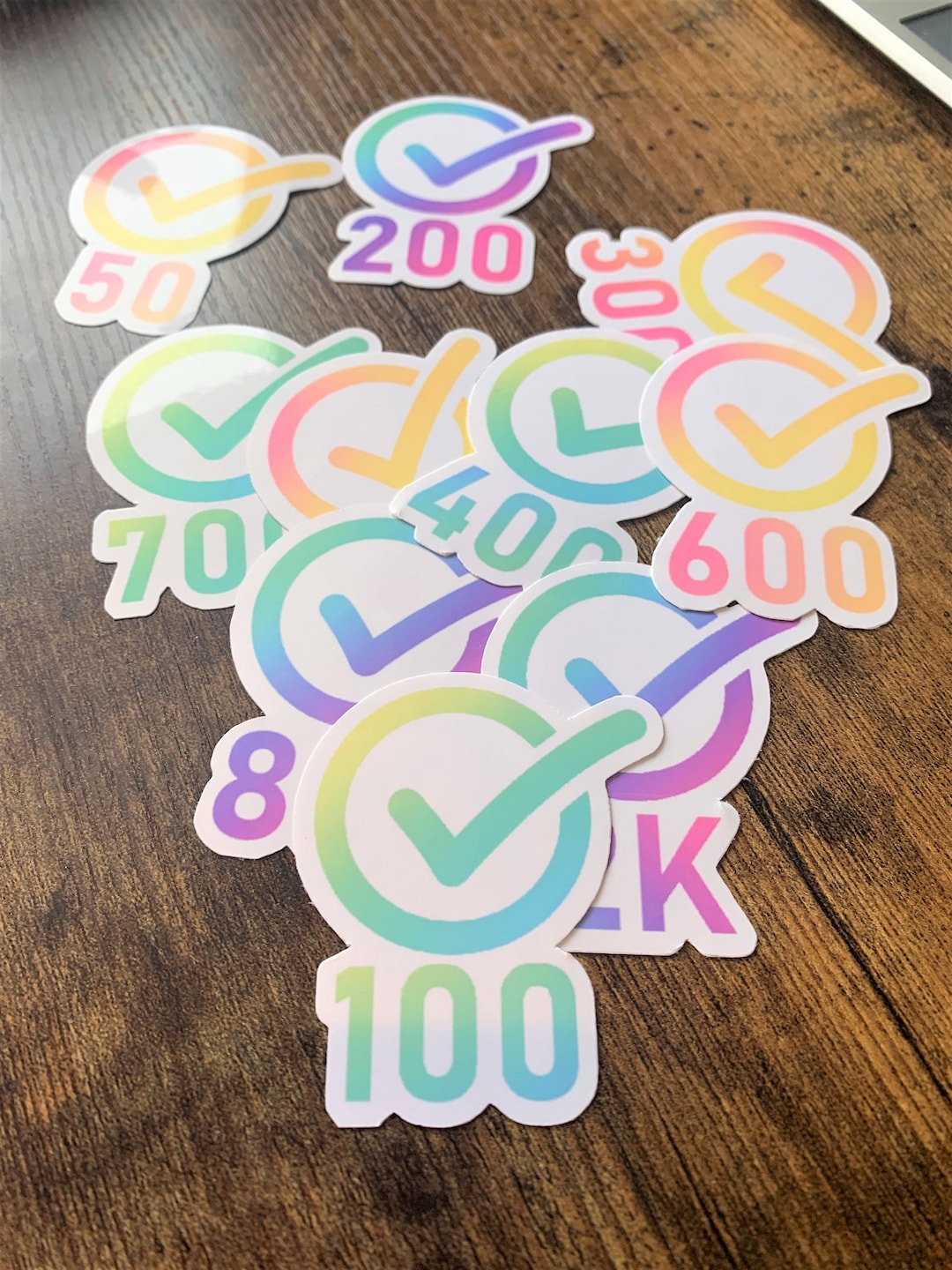 Milestone Achievement, Century Ride Decal Stickers, Rainbow - Etsy