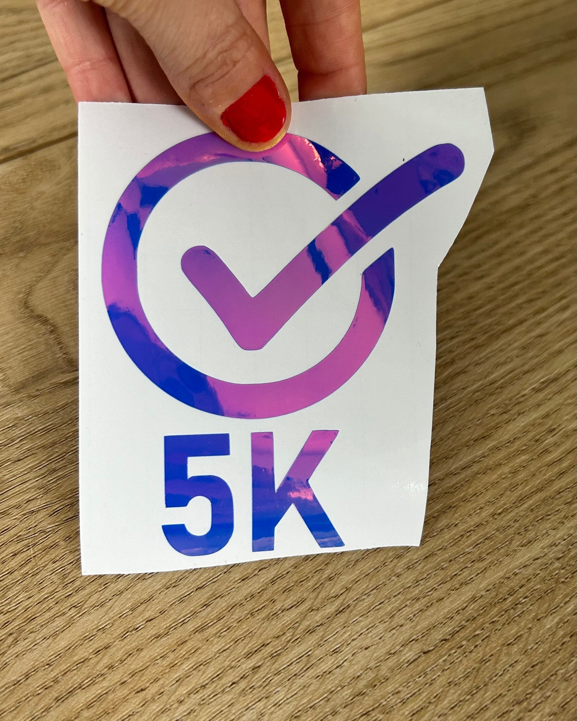 Marathon, Half Marathon, 5K Car Decal, Holographic 26.2, Bumper Sticker ...