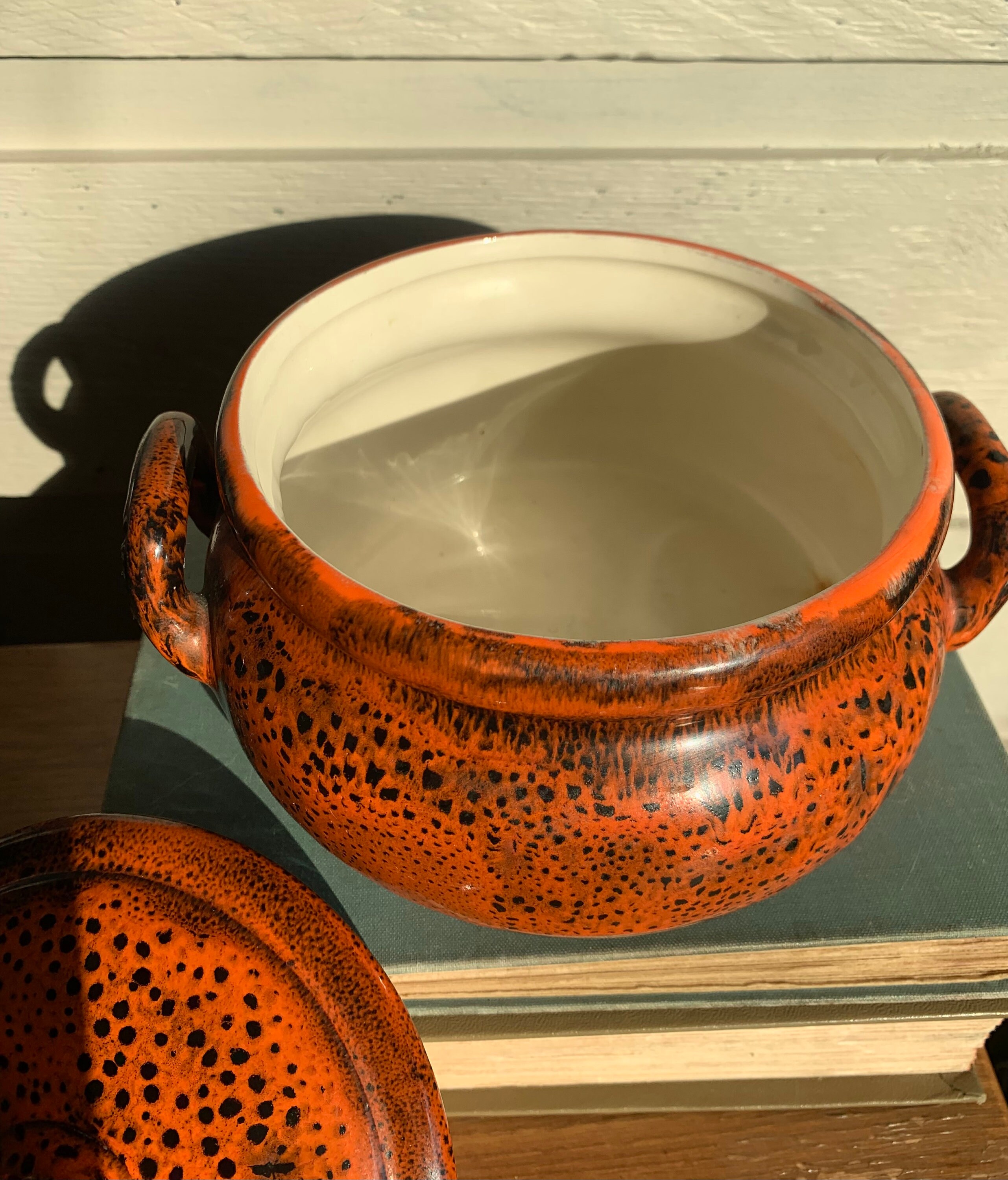 Vintage hand painted casserole dish vintage casserole dish | Etsy