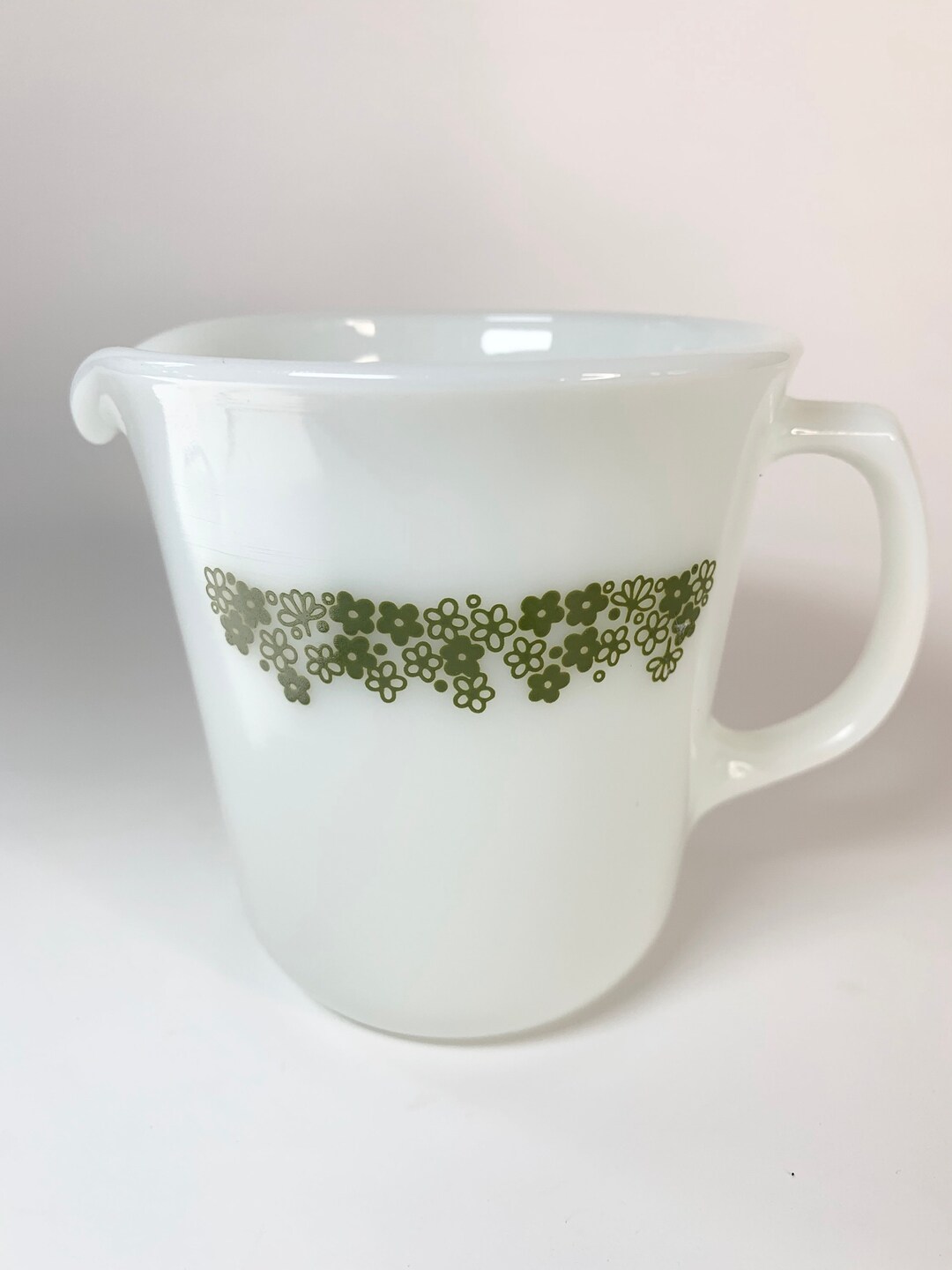 Vintage Pyrex Spring Blossom Milk Glass Creamer Vintage Creamer, Mid ...