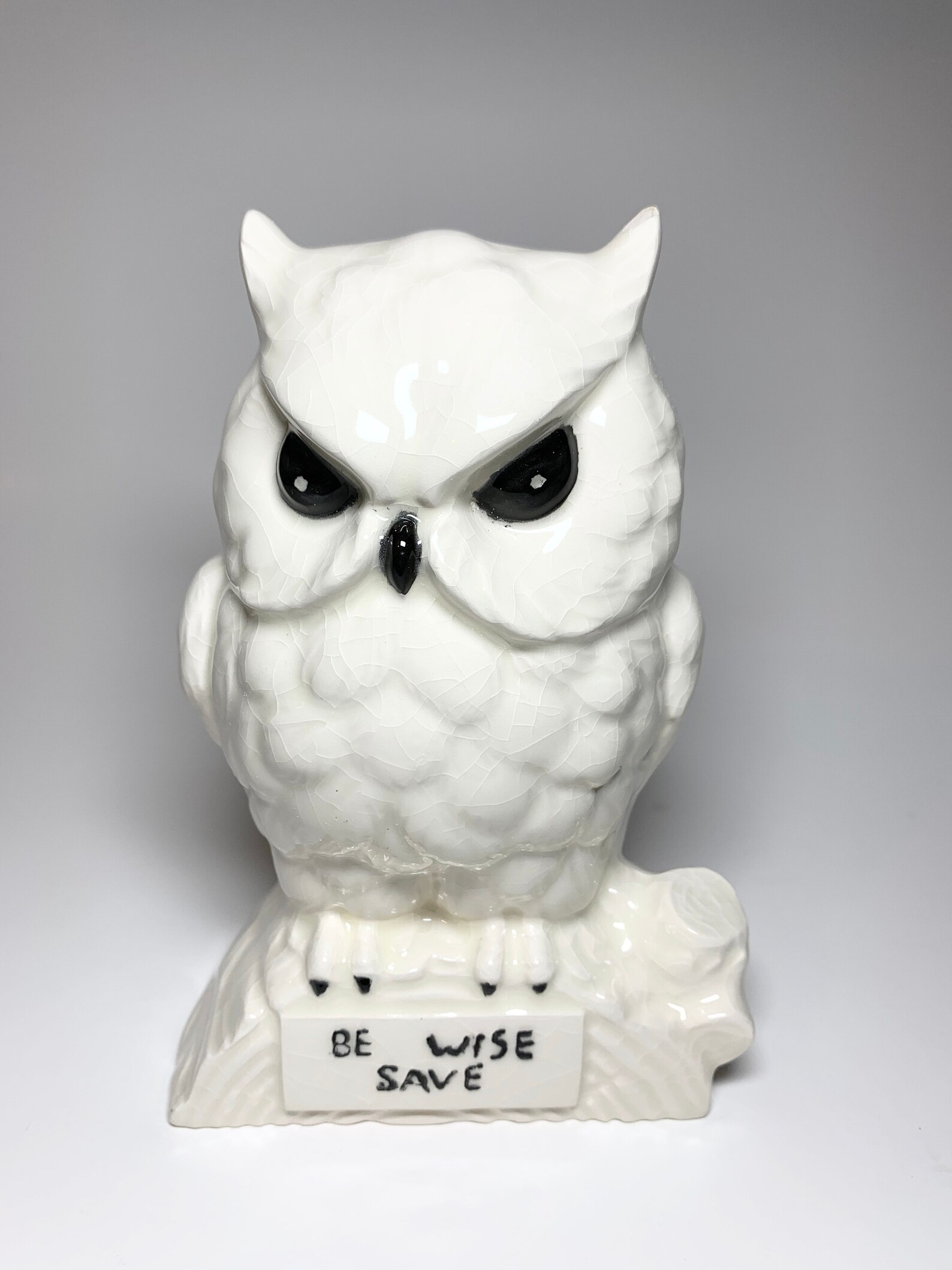 Vintage Be Wise Save Owl Bank - Hand Painted, Owl Bank, Piggy Bank ...