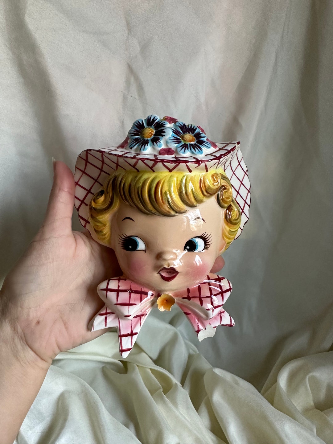 Miss Dainty Wall Pocket 1950s Miss Dainty Wall Hanging, Miss Dainty ...