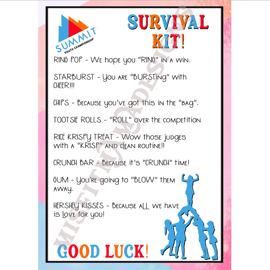 Youth Summit Cheer Candy Bag Cards - Etsy