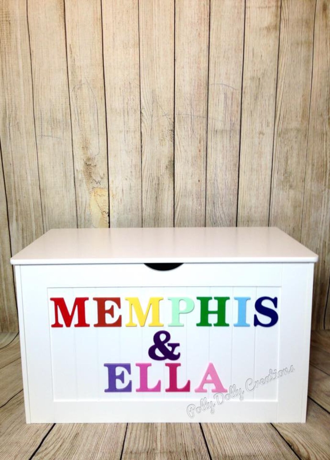 Toy Box Personalised Wooden Large Custom Bespoke White Nursery - Etsy