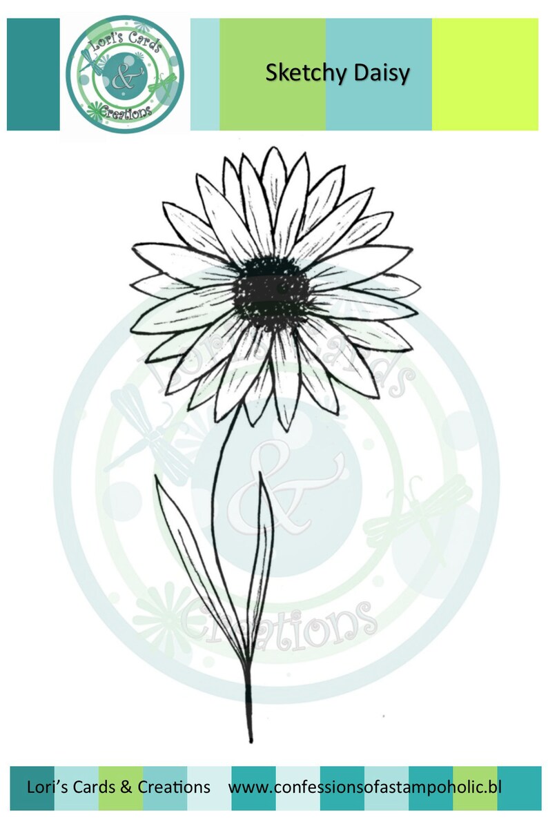 Sketchy Flowers Set B - Digital Files Only (digital Stamps) - Etsy