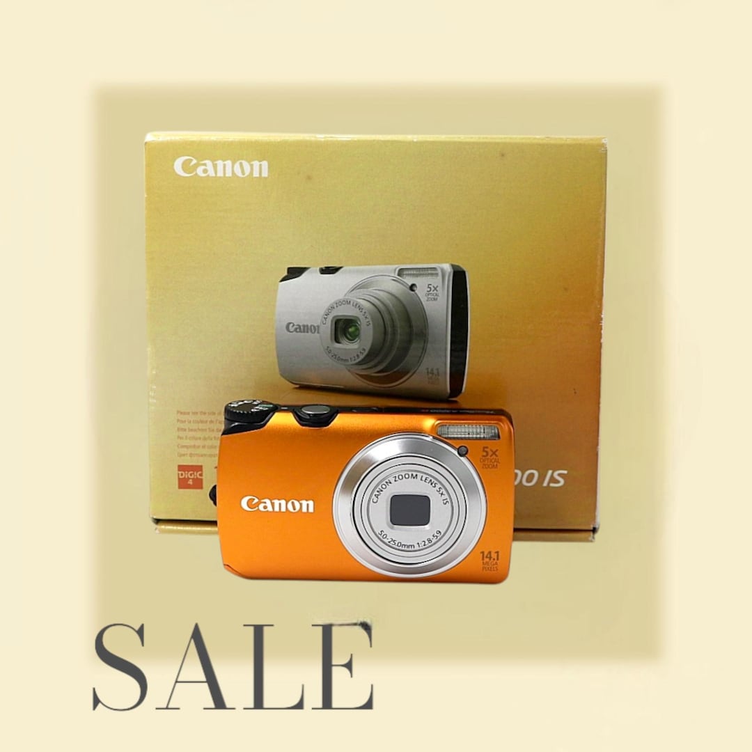 Canon Powershot A3200 Orange With Box Vintage Digital Camera. Point and ...