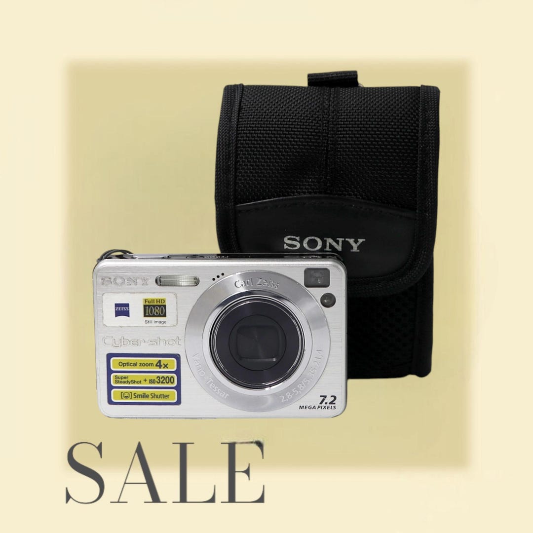 Sony Cyber-shot DSC-W120 Silver Vintage Digital Camera. Point and Shoot ...