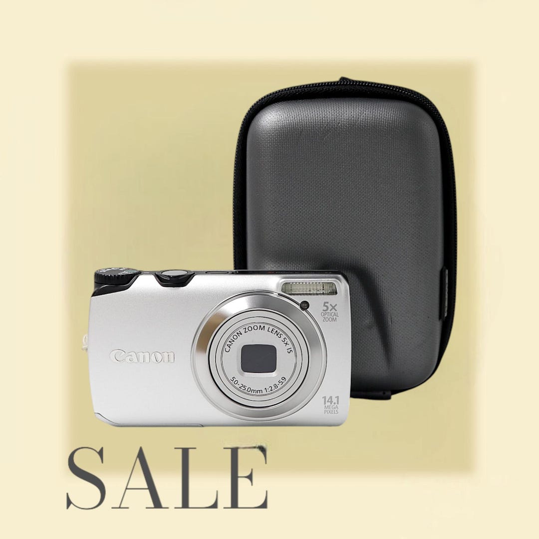 Canon Powershot A3200 Silver Vintage Digital Camera. Point and Shoot ...