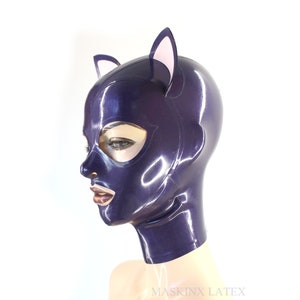 Latex Rubber Cat Hood With Attached Ears - Etsy