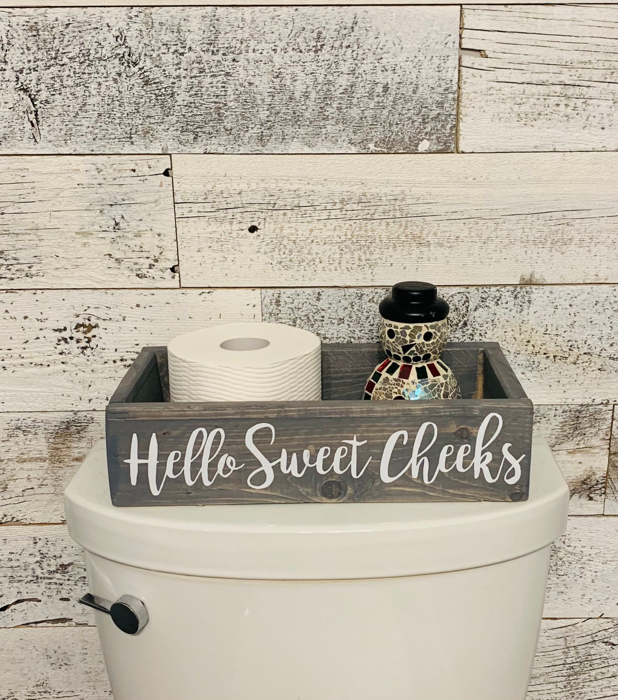 Toilet Box/tray With Wording & Color Options - Etsy