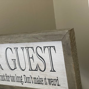 Funny Guest Room Wood Sign - Etsy