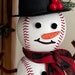 Baseball Snowman - Etsy