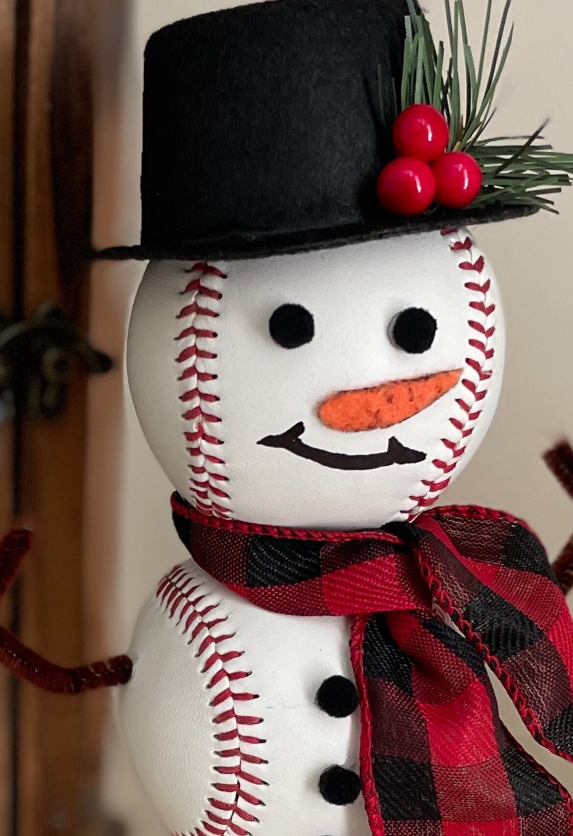 Baseball Snowman - Etsy