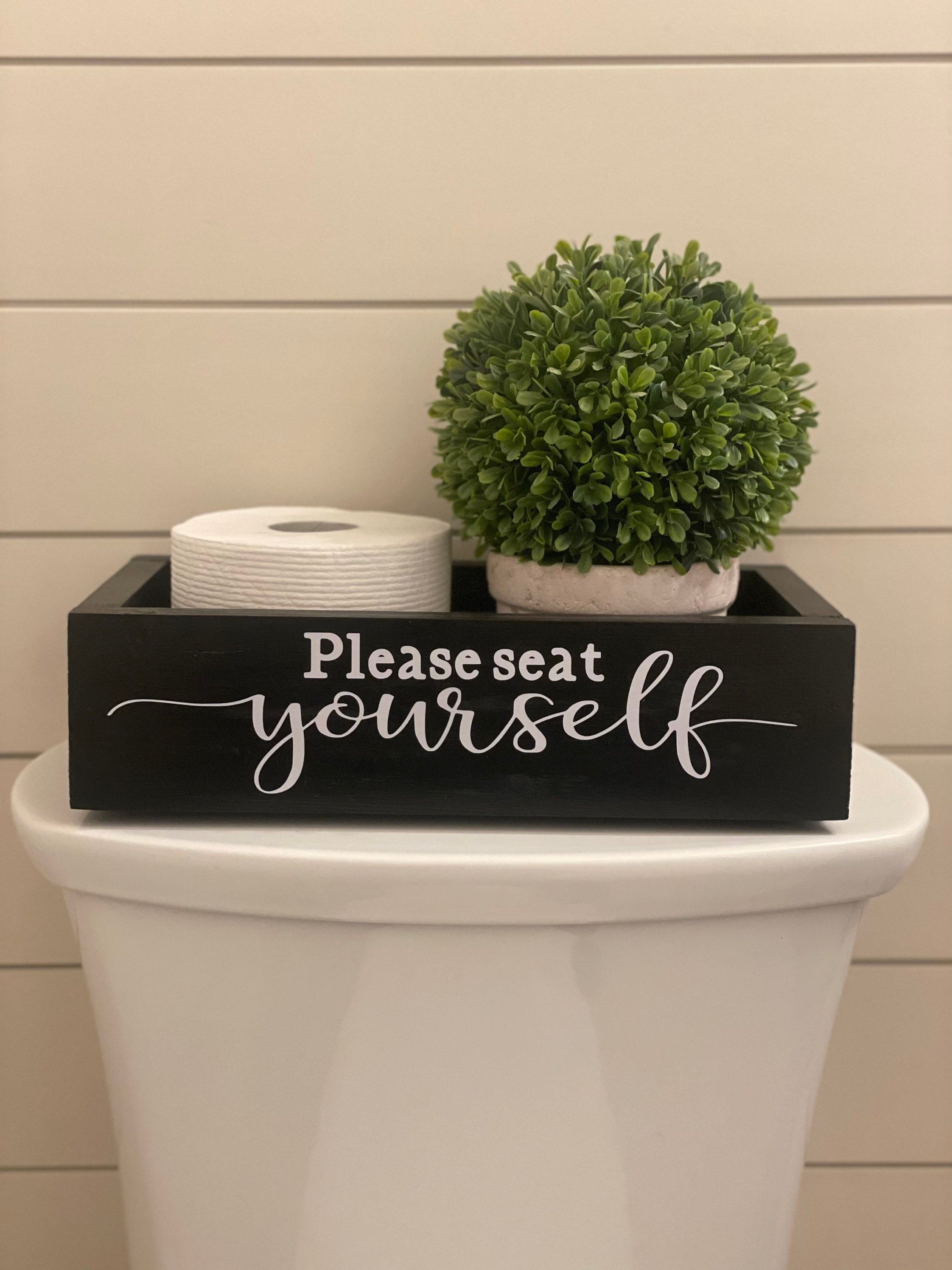 Toilet Box/tray With Wording & Color Options - Etsy