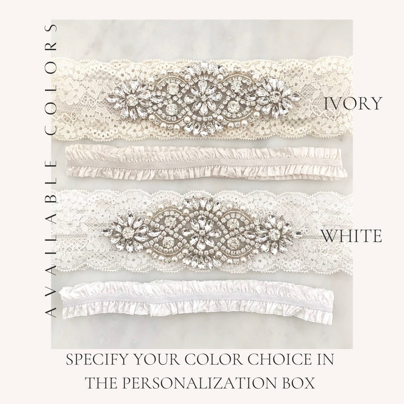 IVORY Wedding Garter Garter Wedding Garter Set Bridal Garter - Etsy