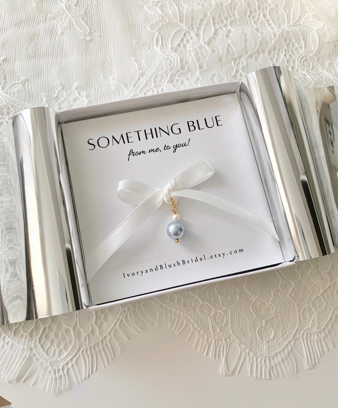 Blue Charm for Wedding, Something Blue Charm Gift for Bride, Blue ...