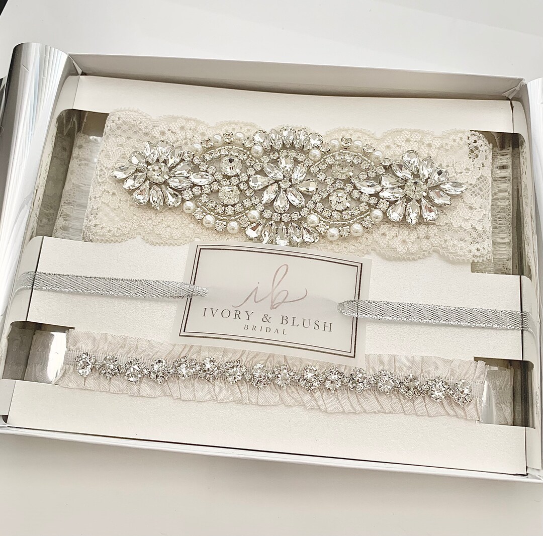 IVORY Wedding Garter Garter Wedding Garter Set Bridal Garter Set for ...