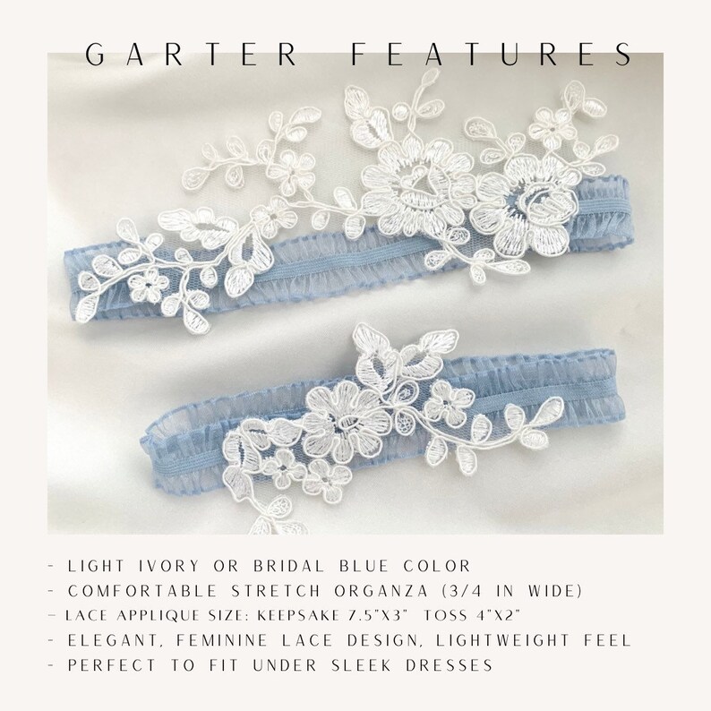 BLUE Wedding Garter Garter Wedding Garter Set Bridal Garter - Etsy