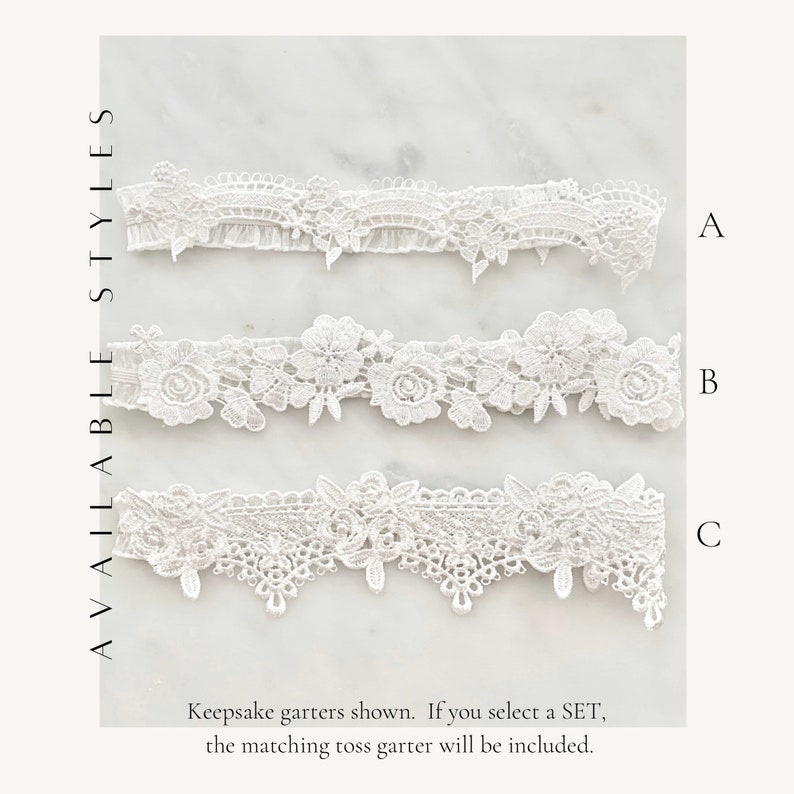 Light Ivory Lace Wedding Garter - Etsy UK