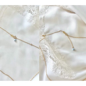 Something Blue for Bride, Lariat Bridal Pearl Necklace for Bride ...