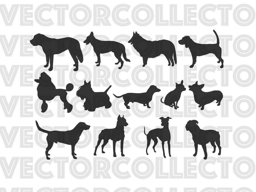 Dog Combo, SVG EPS Png DFX, Clip Art, Instant Digital Download - Etsy