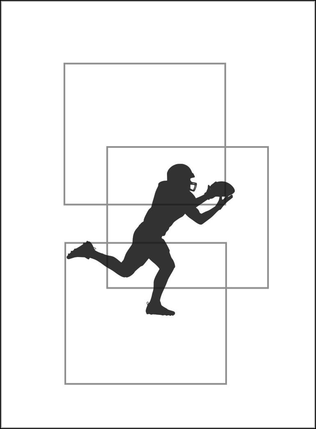 Football Wide Receiver SVG Instant Digital Download - Etsy