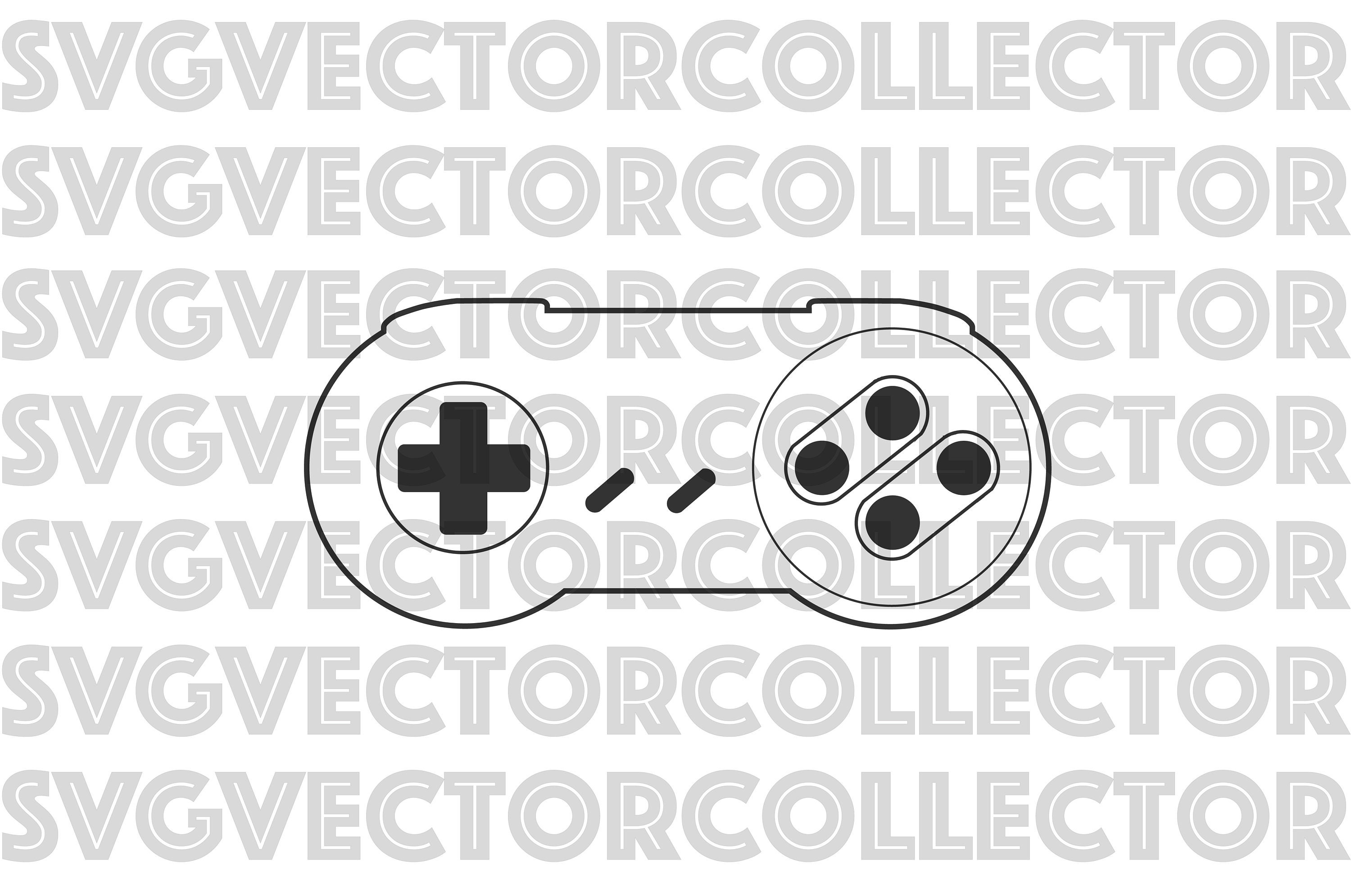 SNES Super Nintendo Video Game Controller 2 Svg Dxf Eps Png | Etsy