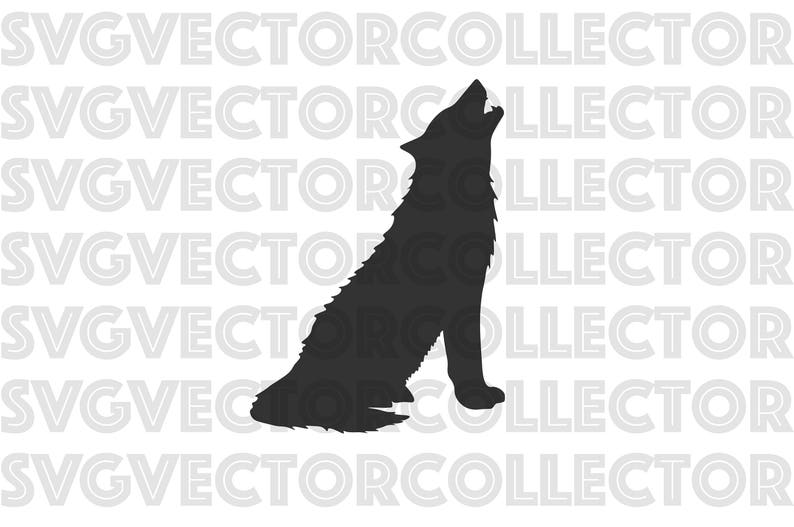 Howling Wolf, SVG DXF EPS Png, Clip Art, Instant Digital Download - Etsy