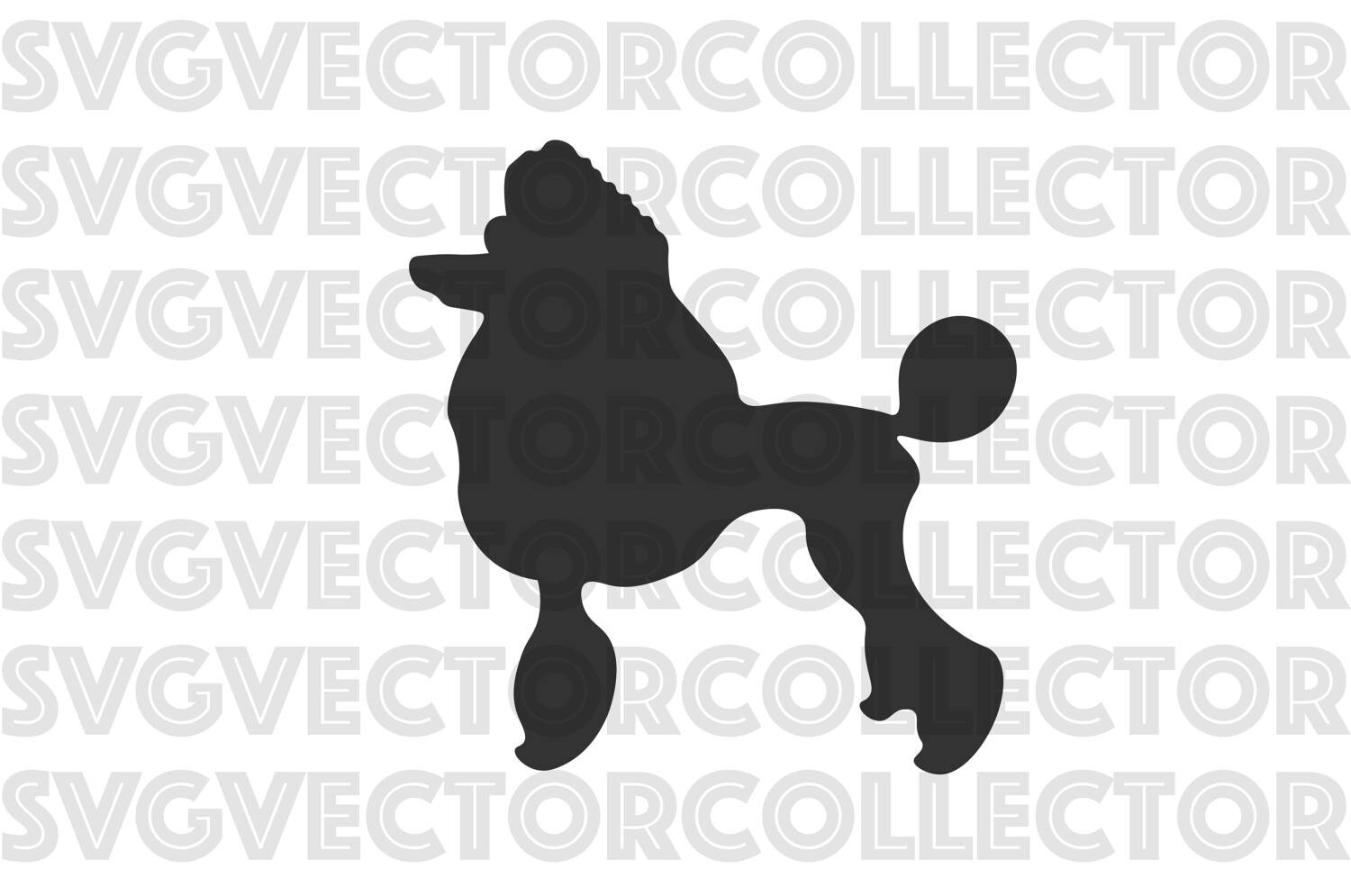 Poodle Dog SVG EPS Png DFX Clip Art Instant Digital | Etsy