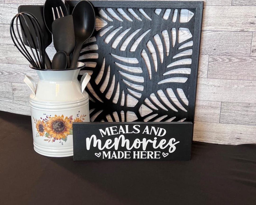 Kitchen Memories Country Decor, Rustic Farmhouse Kitchen Sign, Kitchen ...