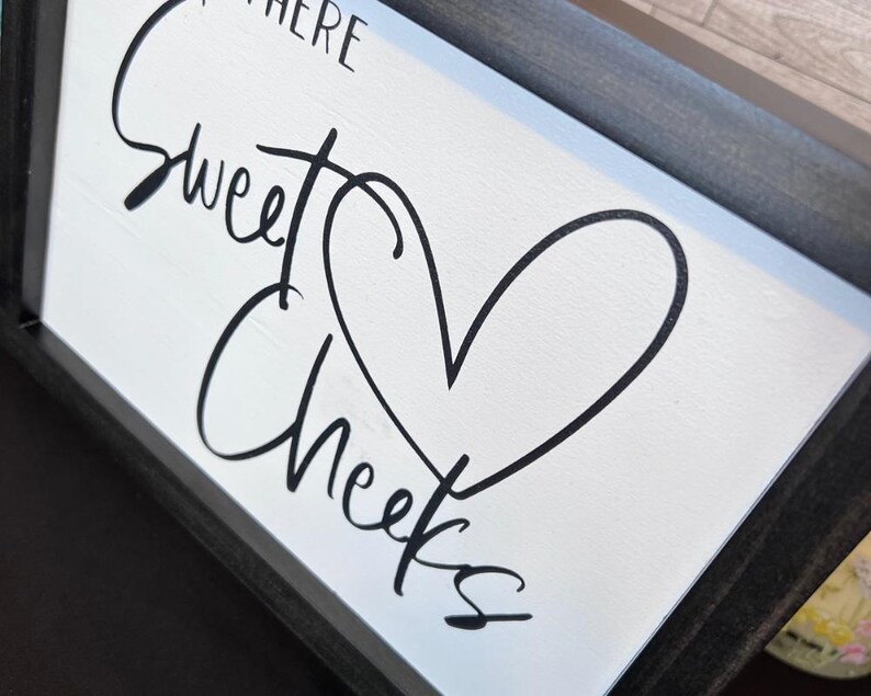 Funny Bathroom Hello Sweet Cheeks Wood Sign Restroom Sign, Housewarming ...