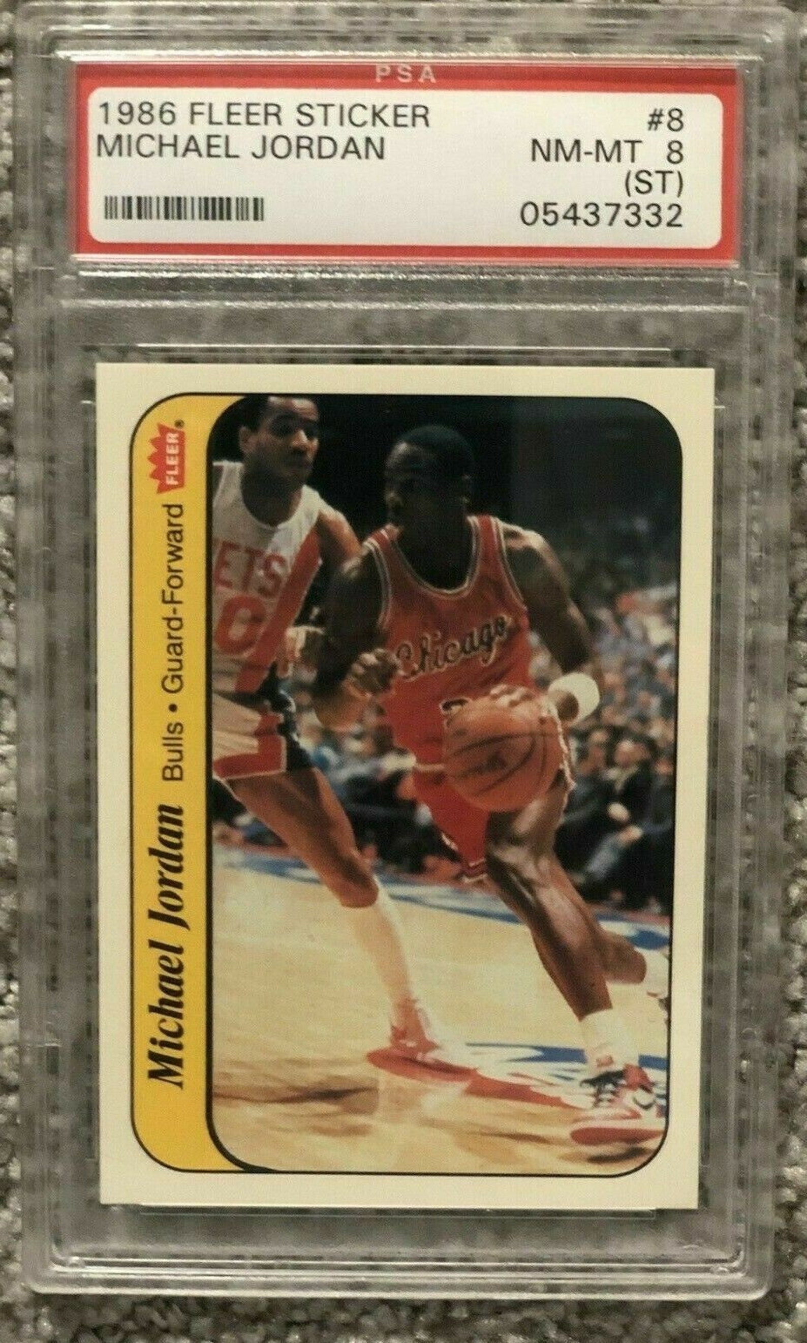 1986 Fleer Basketball & Sticker Set 8 Jordan 57 Rookie PSA 8 COLLECTION ...