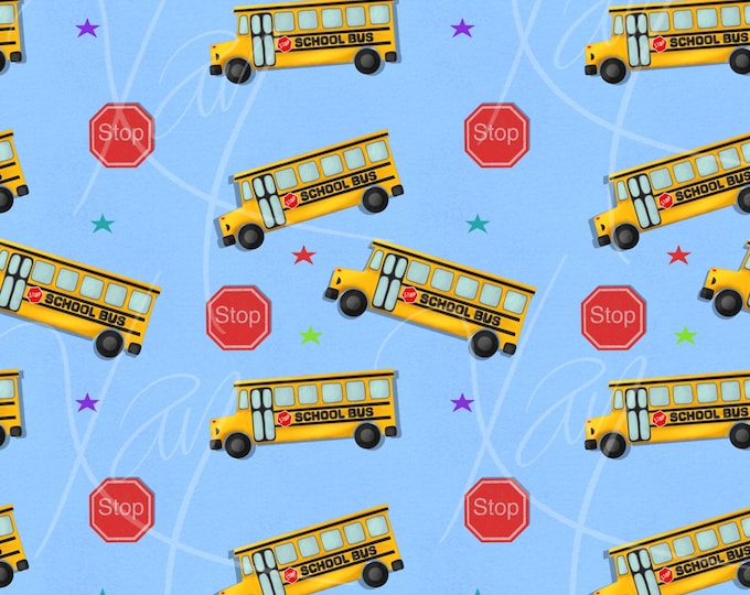 School Bus/ Bus Seamless Pattern Design - Etsy