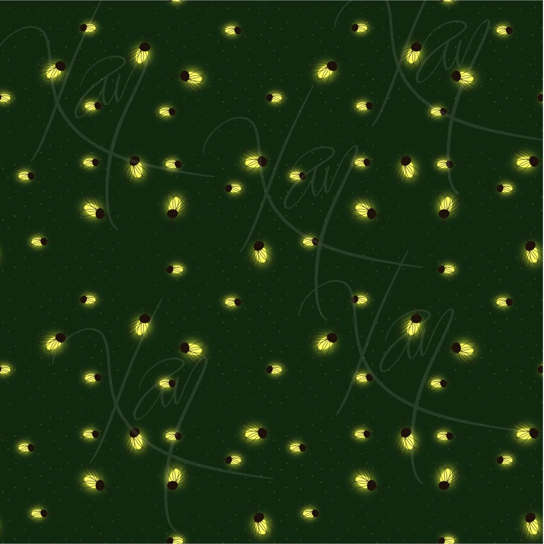 Firefly/lightening Bug Seamless Design Pattern - Etsy