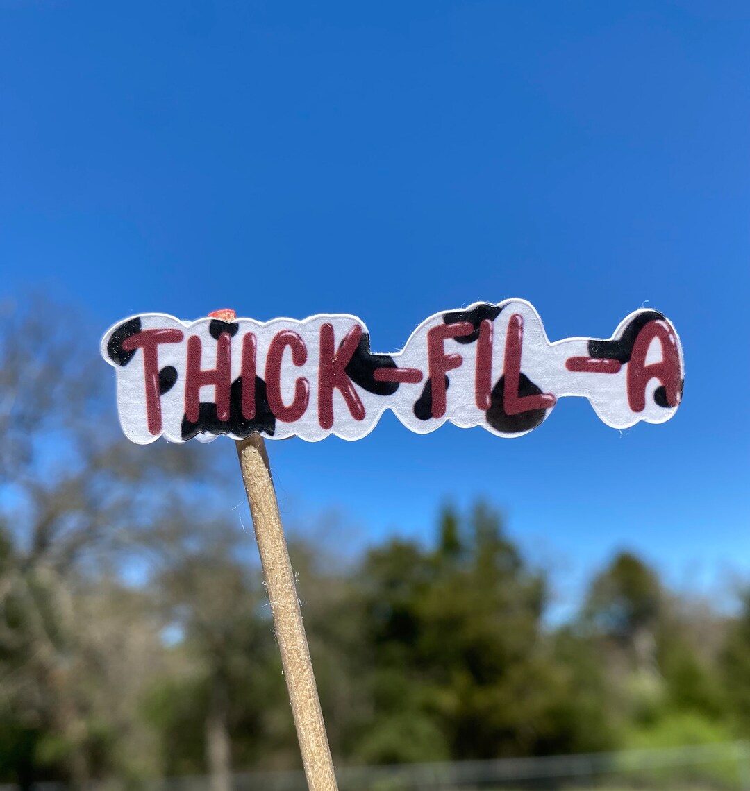 Thick-fil-a Waterproof Sticker - Etsy