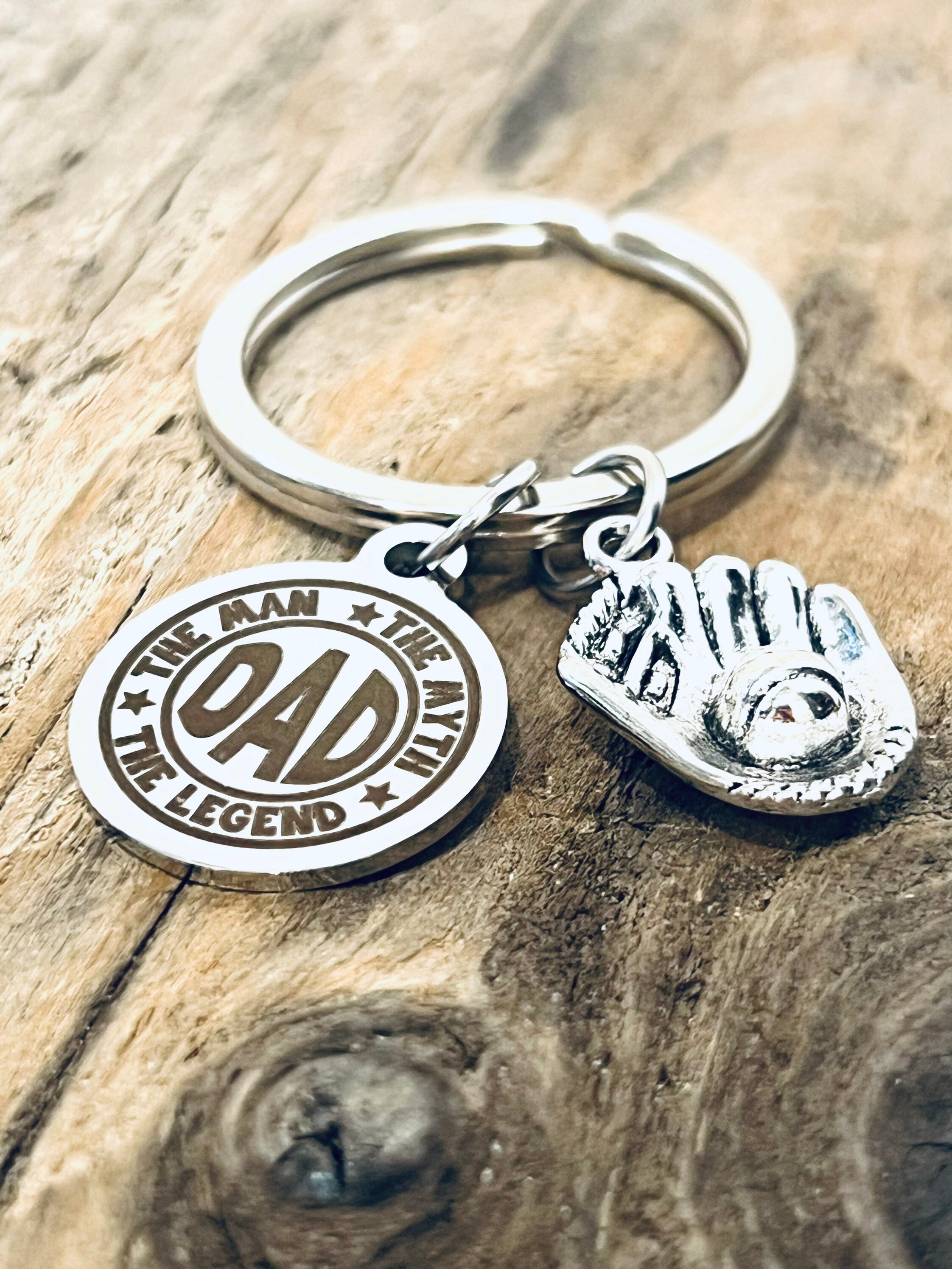 Dad the Man the Myth the Legend, Custom Engraved Stainless Steel Round ...