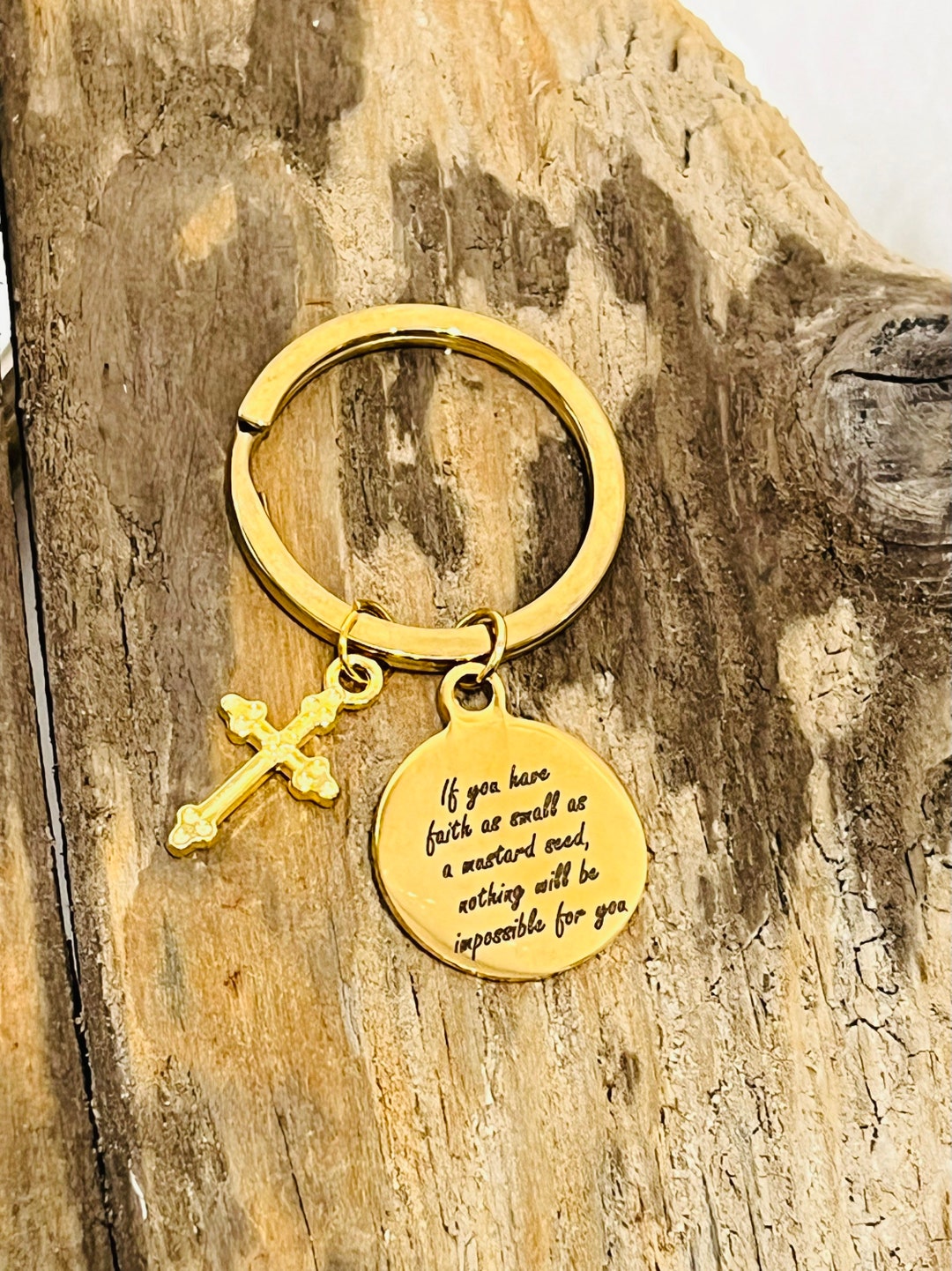 If You Have Faith as Small as a Mustard Seed, Custom Engraved Stainless ...