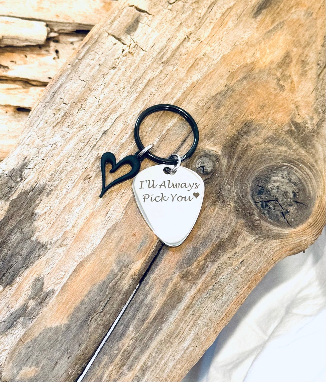 I’ll Always Pick You, Love Jenn, Custom Engraved Stainless Steel Guitar ...