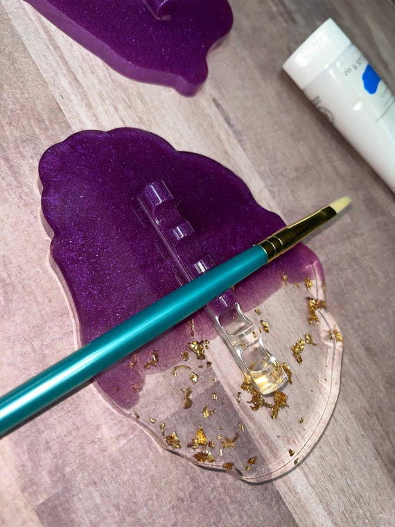 Paint Brush Rest Resin Handmade Oil Acrylic Watercolor - Etsy