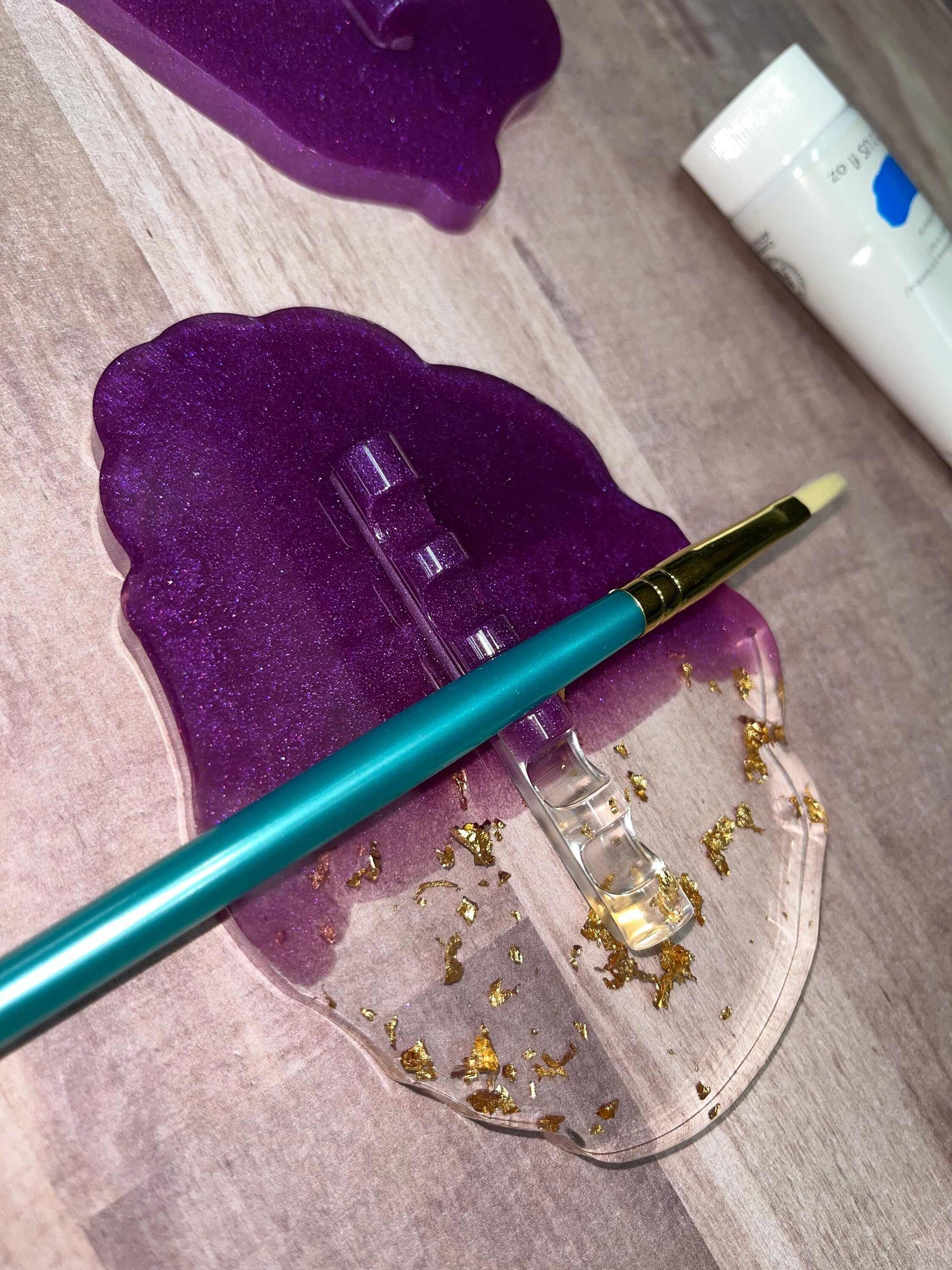 Paint Brush Rest Resin Handmade Oil Acrylic Watercolor | Etsy