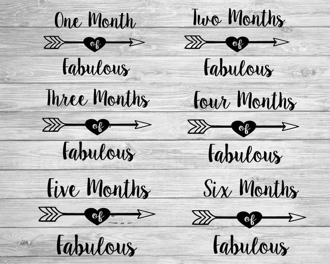 One Month Thru One Year of Fabulous DIGITAL DOWNLOAD { Free Commercial ...